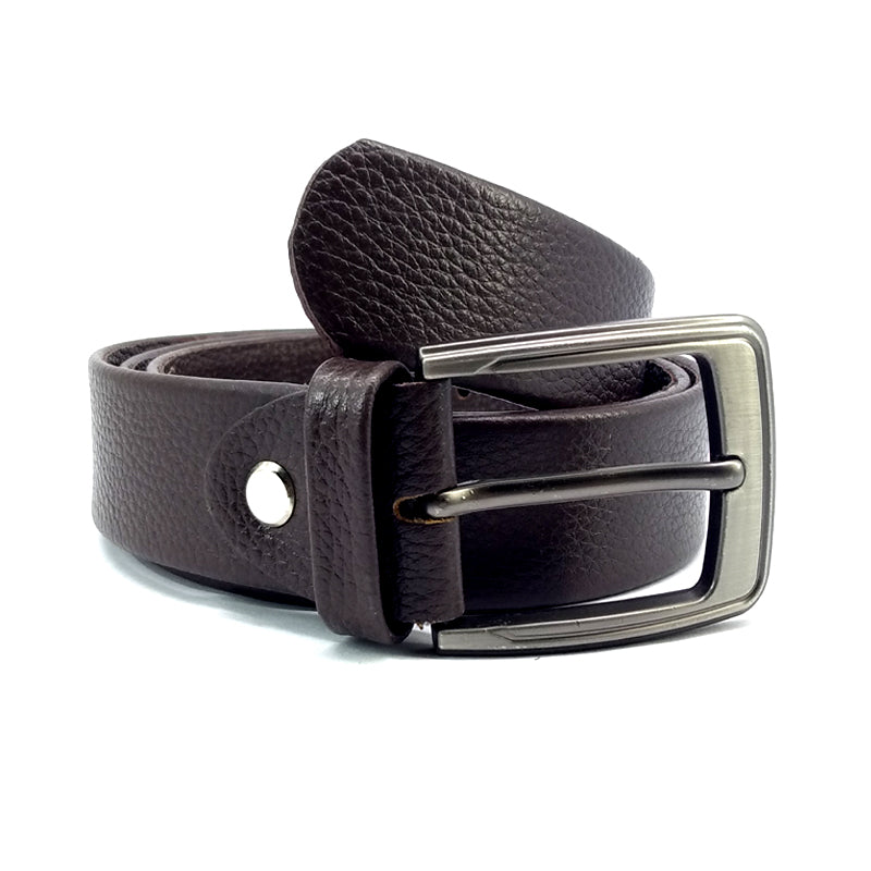 Black Leather Formal Belt - 35mm Wide - 3 Fold Belt | House of Leather